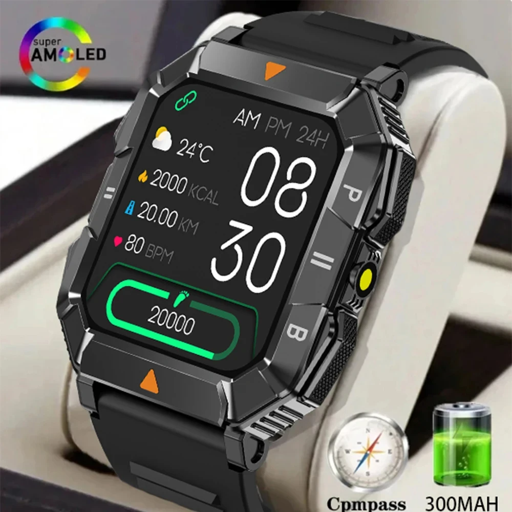 New Outdoor Rugged Military GPS Sports Track Smartwatches Men's ...