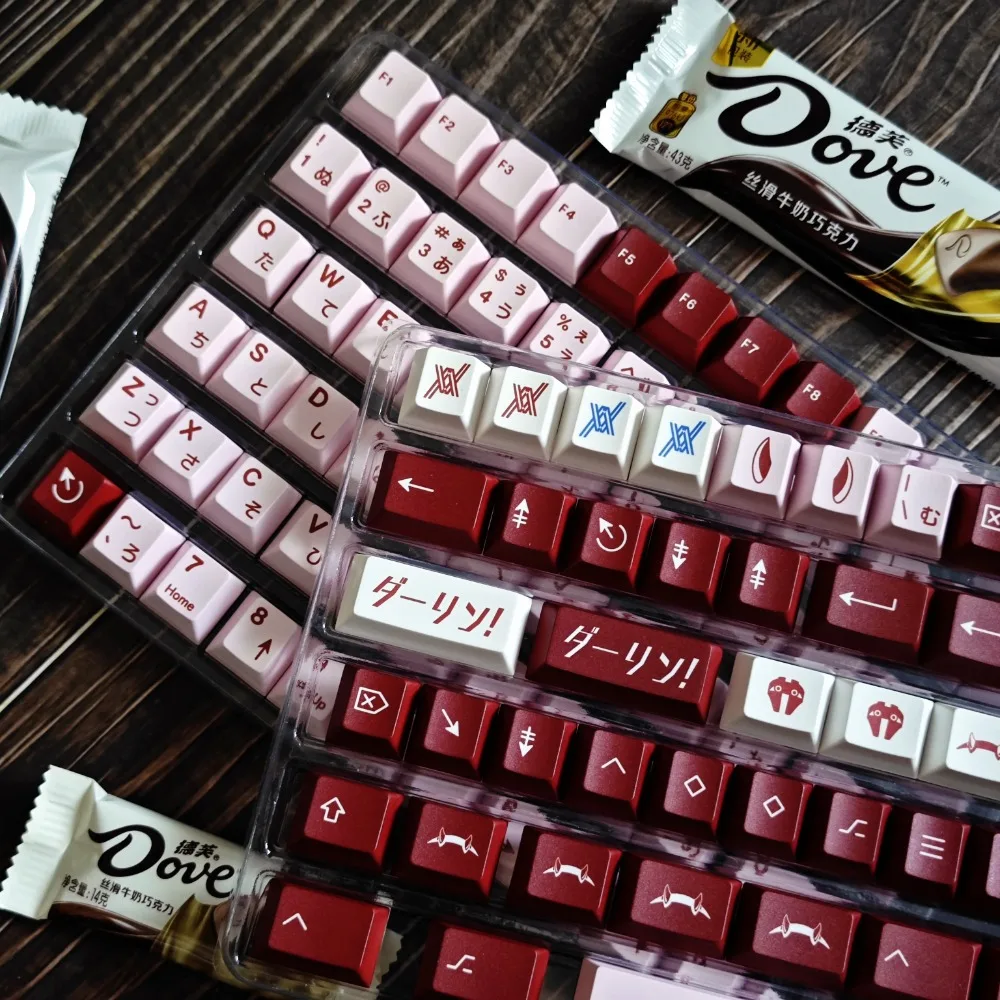 GMK-Darling-Theme-Keycap-Full-Set-167key-PBT-Custom-Japanese-Keyboard ...