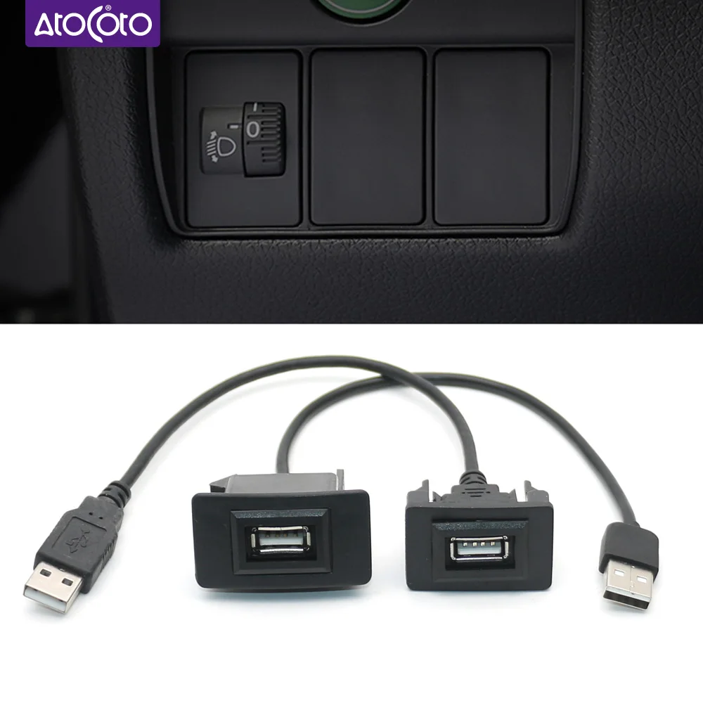 Car USB Interface Cable Adapter for Honda Brio Civic CRV Fit Jazz City ...