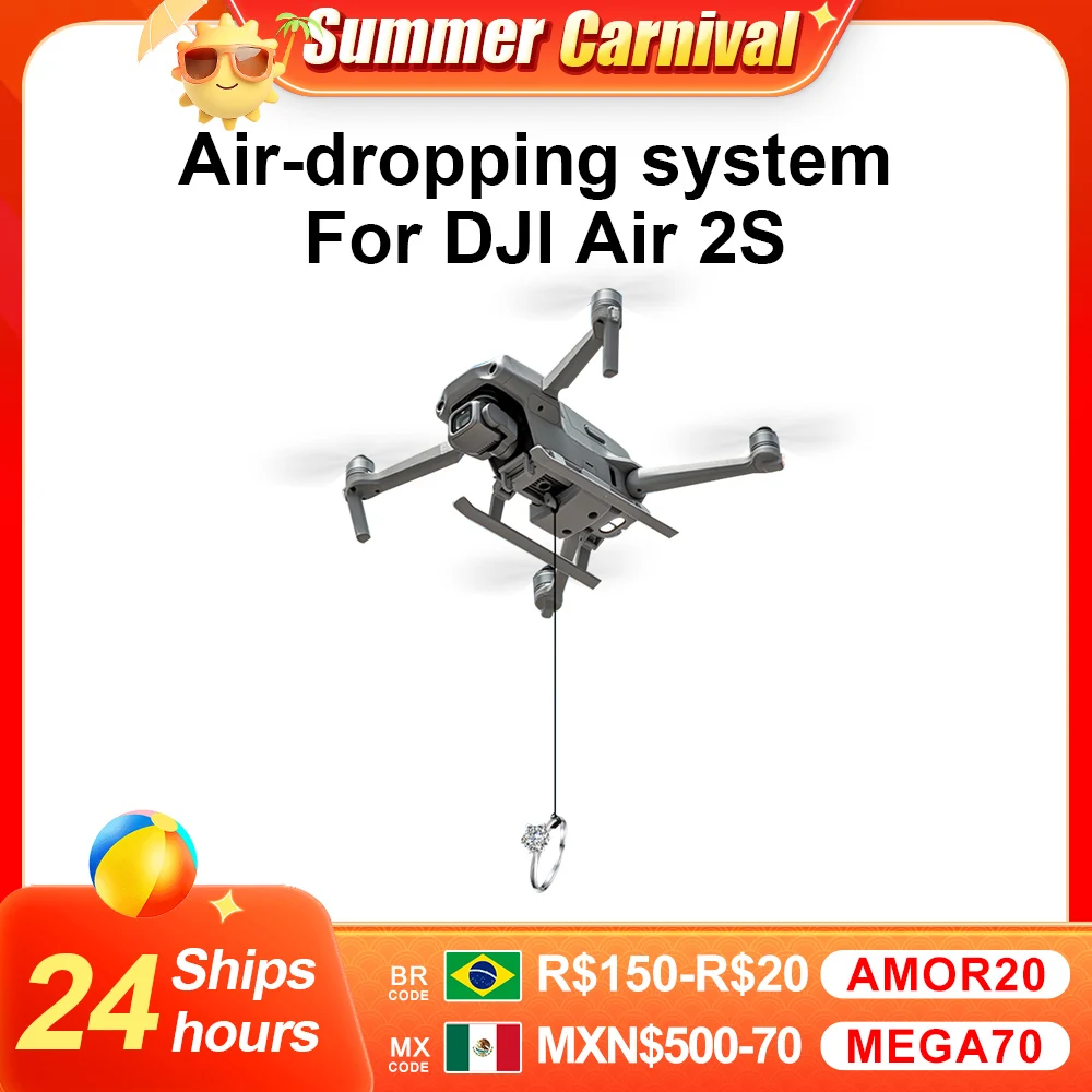 Airdrop-System-for-DJI-Air-2-2S-Camera-Drones-Accessories-Fishing-Bait ...
