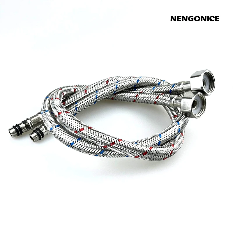 1-Pair-Bathroom-Hose-Stainless-Steel-Flexible-Plumbing-Pipes-Basin ...