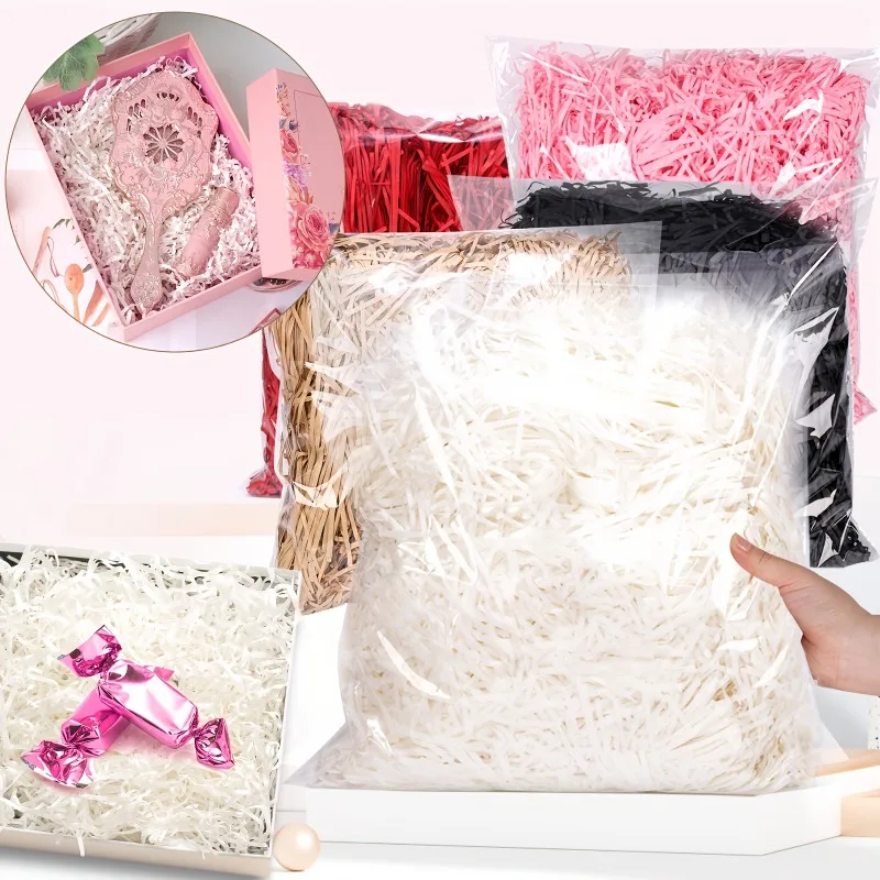 600G Shredded Raffia Paper Gift Filler Beautifully Crafted Colorful ...