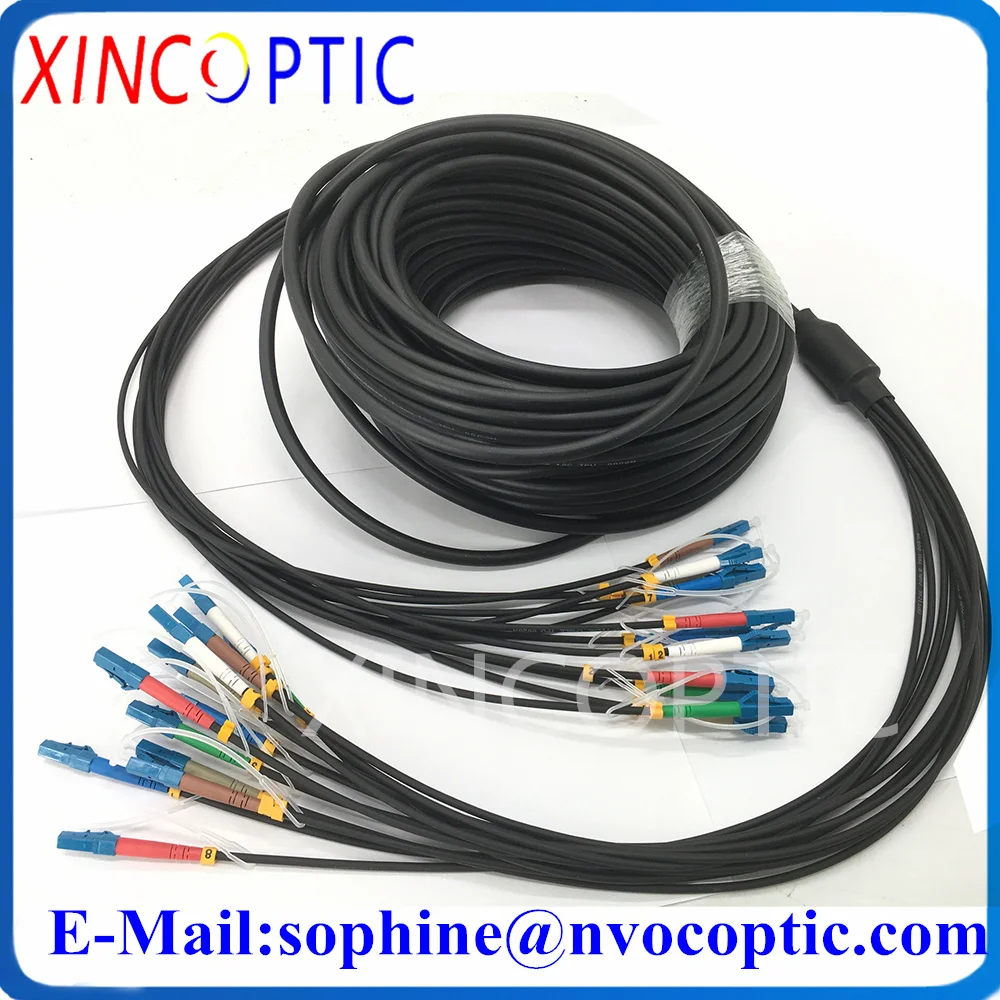 12C Armored Patch Cord,12Core 12Strands Single Mode G657A1 80M Outdoor ...