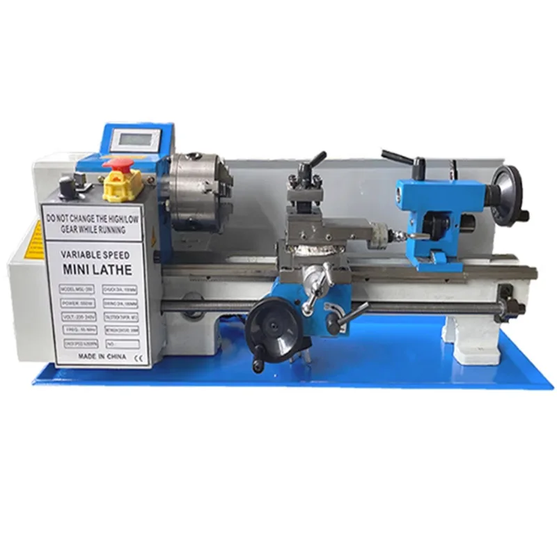 Light-Duty-Blue-Cast-Iron-0618-Varible-Speed-Mini-Metal-Lathe-180mm ...