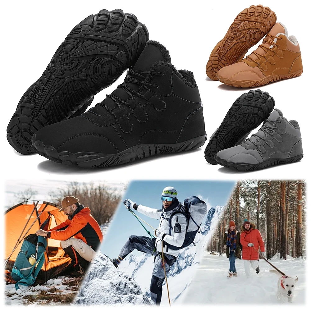 Barefoot-Snow-Boots-Warm-Fur-Shoes-Non-Slip-Outdoor-Trekking-Shoes ...