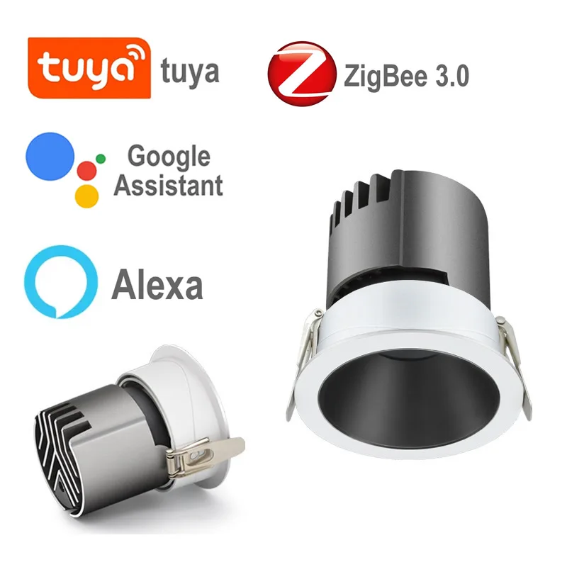 Tuya-Zigbee-Spot-LED-Downlights-Dimmable-12W-15W-Recessed-Spotlight ...