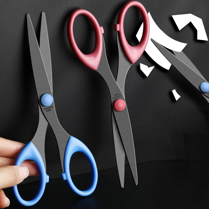 Black Blade Scissors Household Sharp Handmade Paper Cuttings Scissors ...
