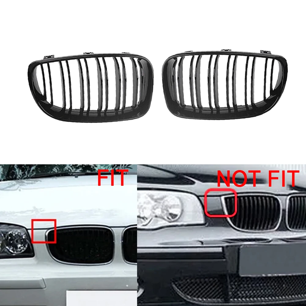 1Pair-Car-Front-Bumper-Grilles-Fit-for-BMW-E81-E87-E82-E88-2008-2011 ...