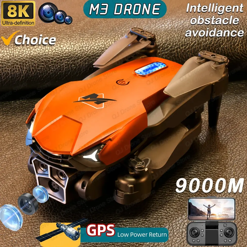 M3 Drone Professional 5G GPS 8K Three Camera Optical Flow Obstacle ...