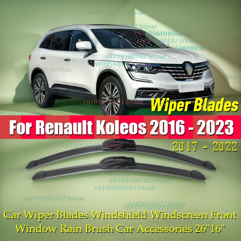 For Renault Koleos 2016 - 2023 Front Windshield Wiper Blades 2pcs ...
