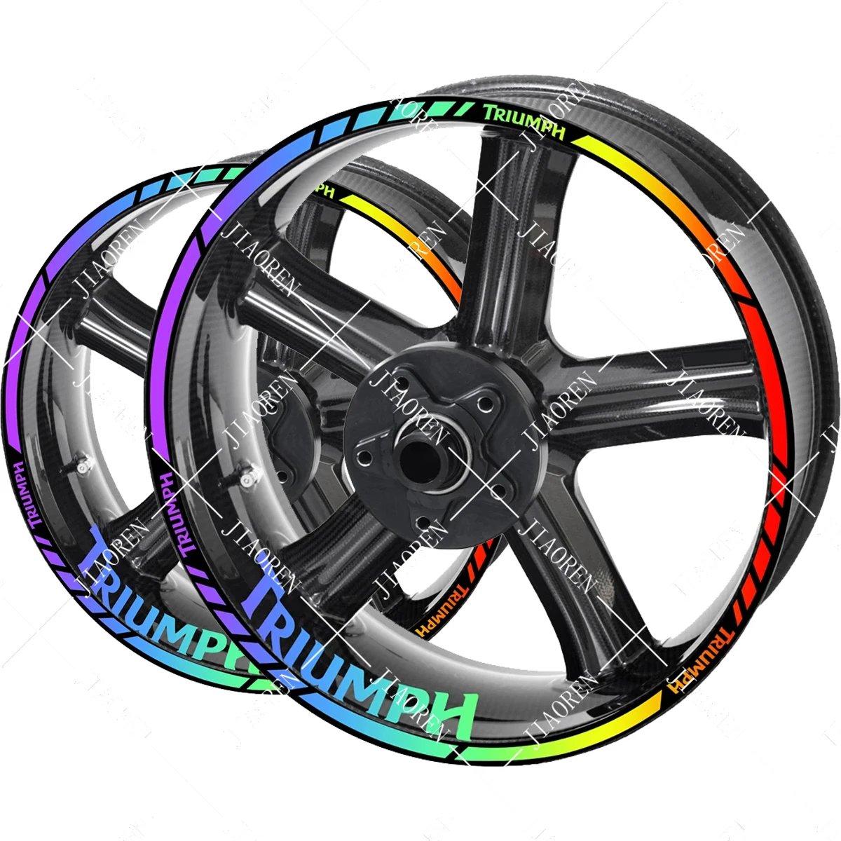 Motorcycle Tire Stickers Triumph Trident 660 Wheel Rim Stripe Decal Kit ...