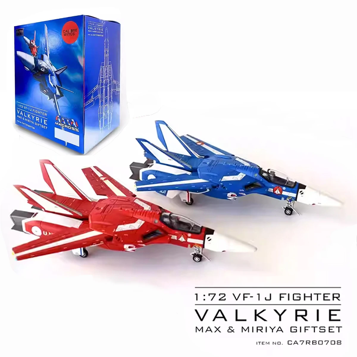Original-Calibre-Wings-MACROSS-1-72-VF-1J-Valkyrie-MAX-MIRIYA-includes-two-aircraft-Diecast ...