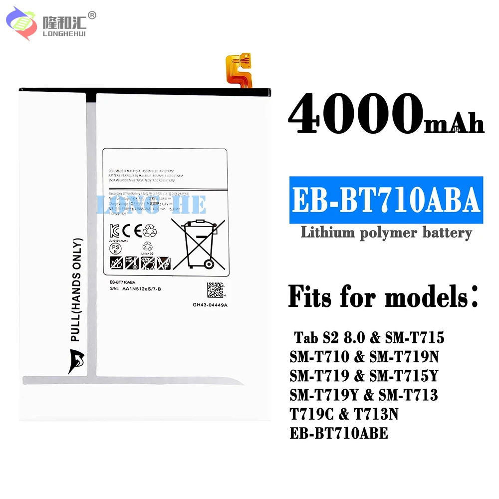 SAMSUNG Original Tablet EB-BT710ABA EB-BT710ABE 4000mAh battery For Samsung Galaxy Tab S2 8.0 SM ...