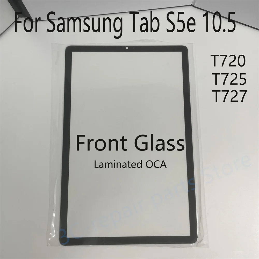 Pantalla táctil LCD para Samsung Galaxy Tab S5e T725 T720 T727, cristal exterior frontal + lente ...