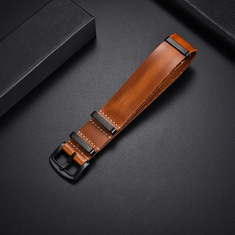 Genuine Leather Strap 18mm 20mm 22mm 24mm Cowhide Wrist Straps Watch ...