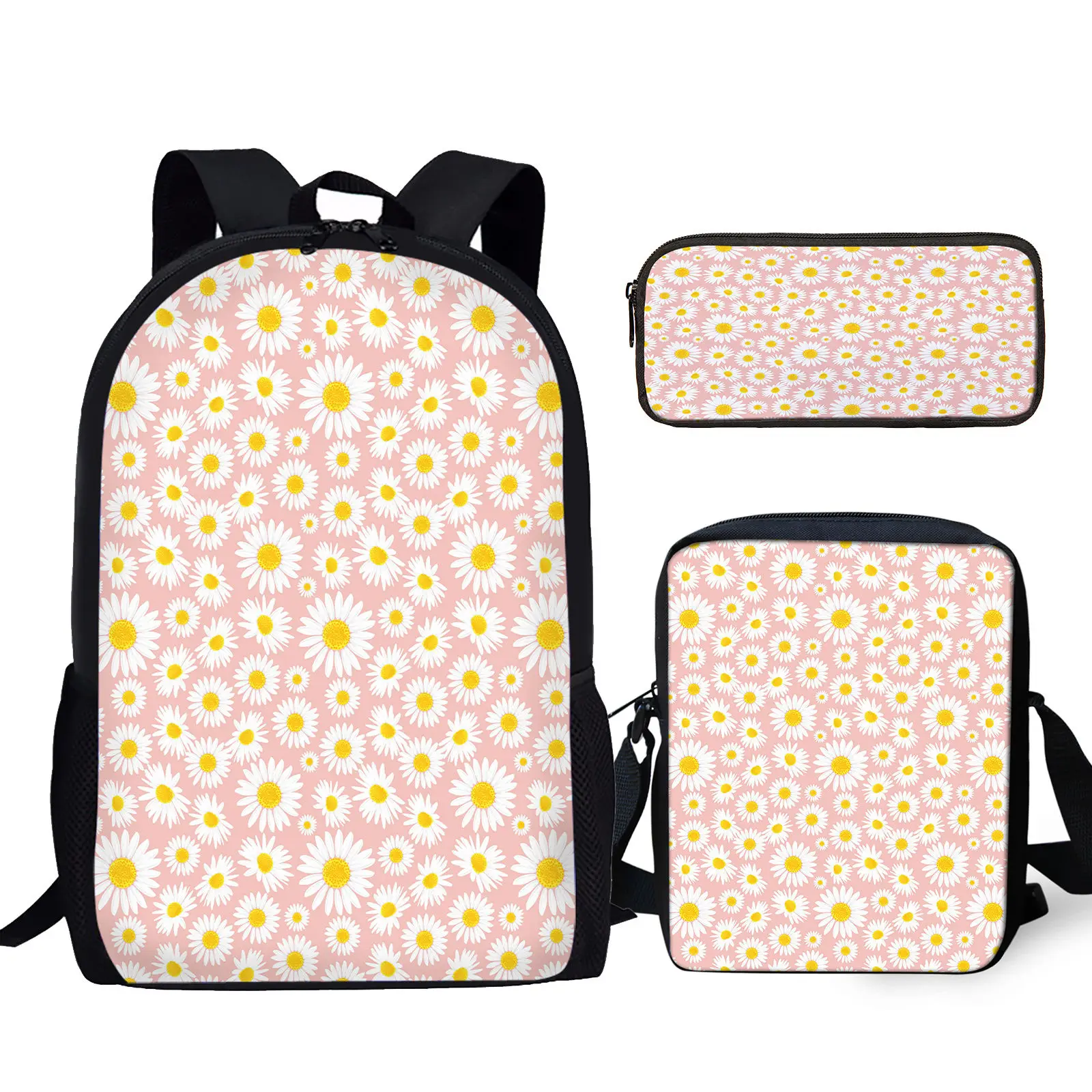 YIKELUO-Simple-Small-Daisy-Print-Comfortable-Adjustable-Shoulder-Strap ...