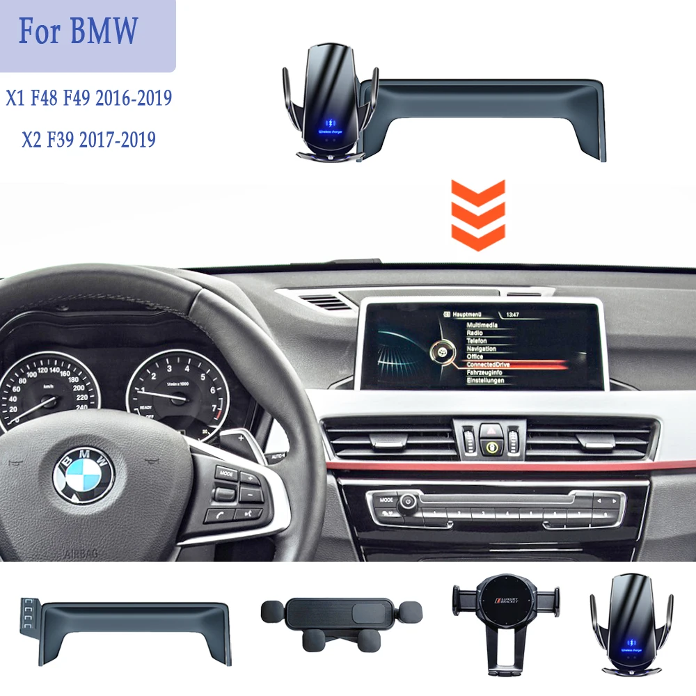 For-BMW-X1-F48-F49-2016-2019-X2-F39-2017-2019-Car-Phone-Holder-Screen ...