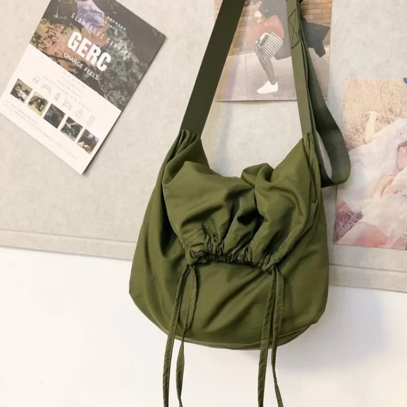 Nylon Drawstring Shoulder Bags Casual Tote Bags for Women High Quality ...