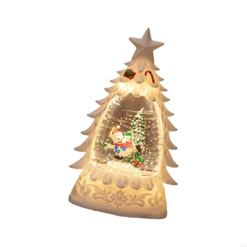 J6BA Festival Flurry Crystal Ball Christmas Tree Ornament Shatterproof ...