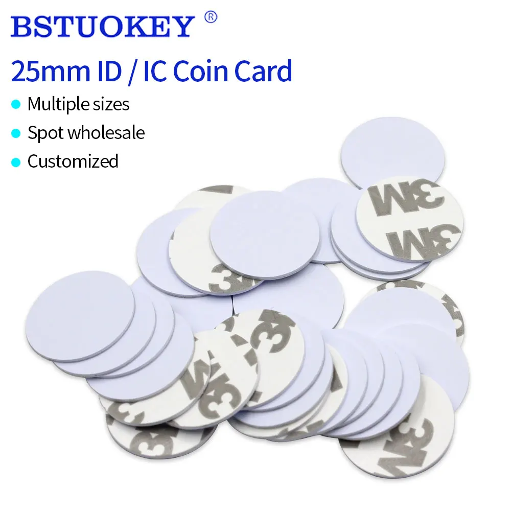 100PCS-Lot-Smart-Chip-TK4100-M1-Tag-125khz-13-56mhz-Coin-Card-Sticker ...