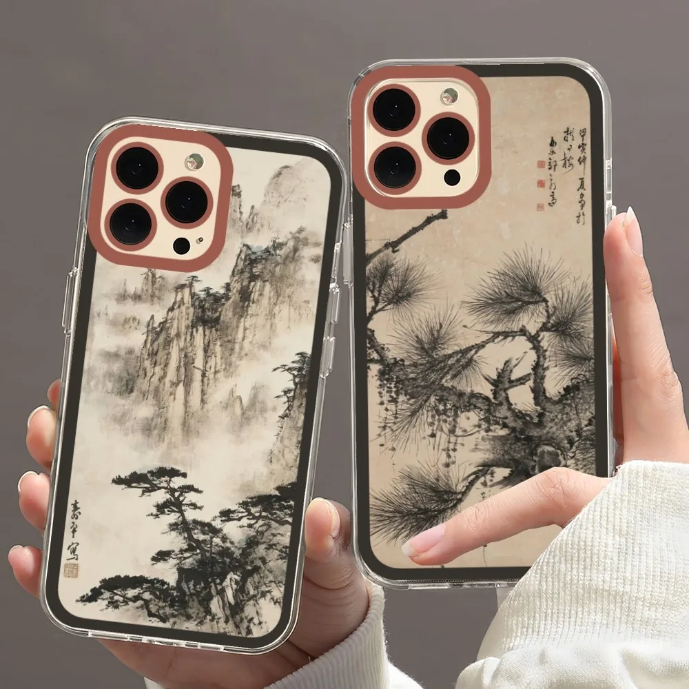 Chinese-Ancient-Painting-Phone-Case-For-iPhone-11-12-Mini-13-14-15-Pro ...