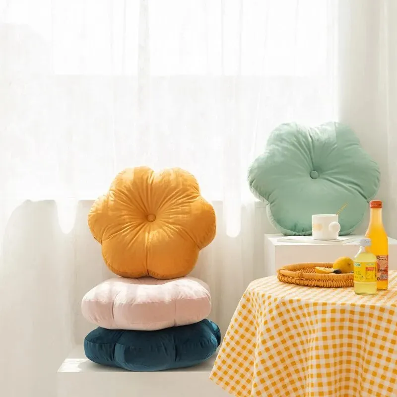 Almohada-redonda-con-forma-de-flor-n-rdica-coj-n-de-embalaje-suave-6 ...