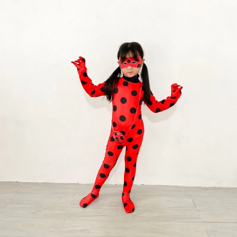 Unisex-Halloween-Ladybug-Onesie-Costume-Set-with-Wig-and-Accessories ...