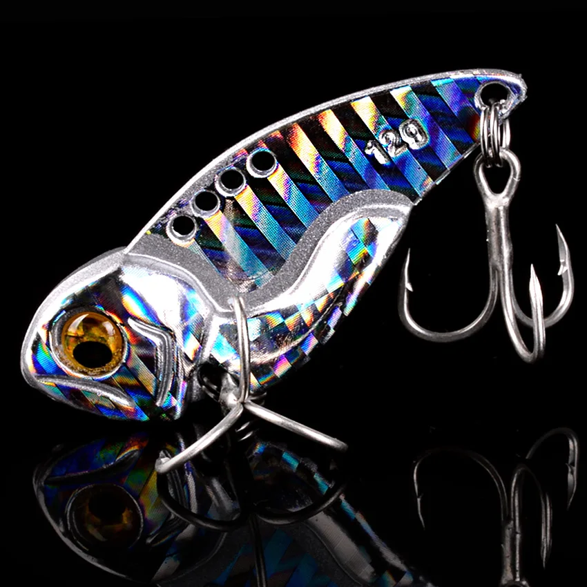 1Pcs Metal VIB vibration Bait Spinner Spoon Fishing Lures 5g 7g 10g 12g 14g Jigs Trout Winter ...