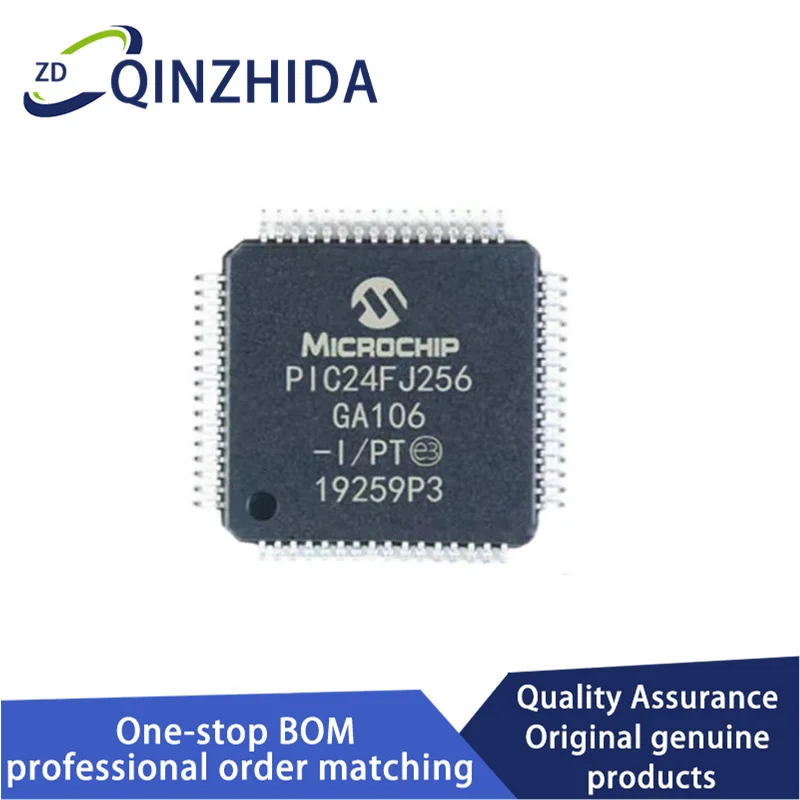 1-10Pcs-Lot-PIC24FJ256GA106-I-PT-QFP64-New-Original-in-stock-Electronic-components-integrated ...