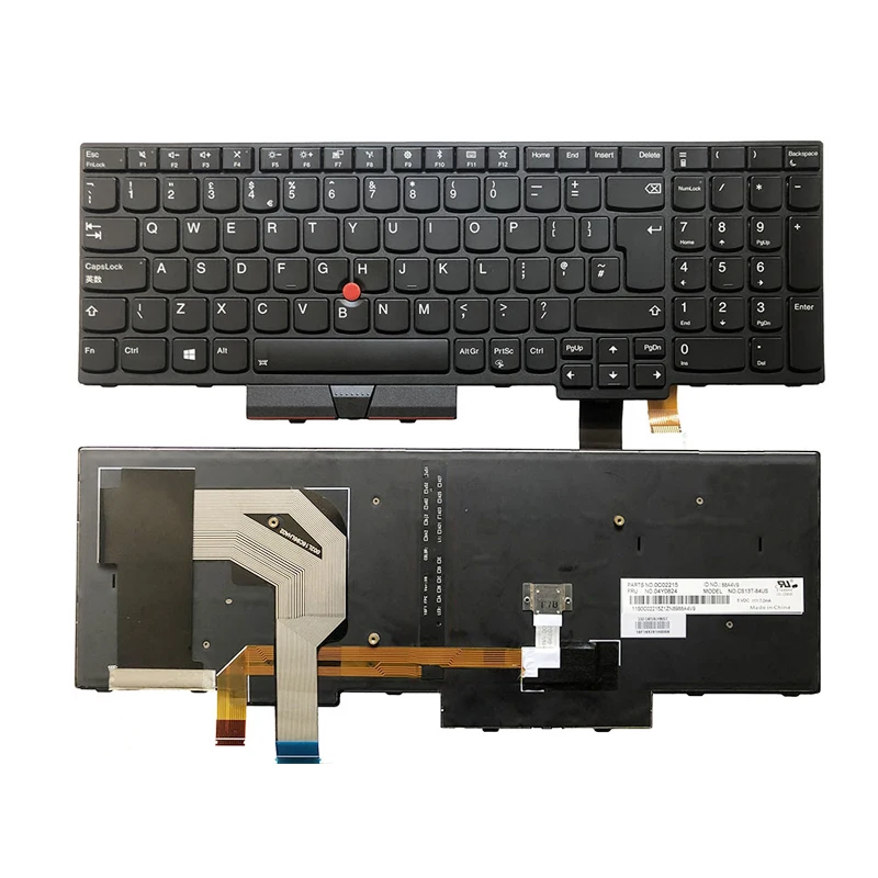 New Us English Backlit Keyboard For Lenovo Thinkpad T570 P51s T580 P52s ...