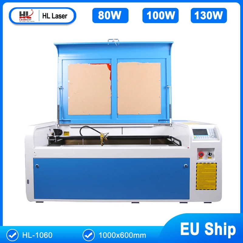 HL 80W 100W 130W CO2 Laser Cutter Machine with RUIDA 6445 CO2 Laser ...