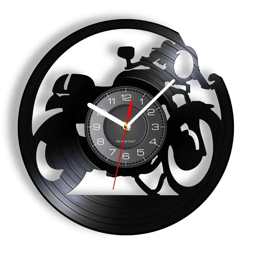 Cafe-Racer-Clock-Vinyl-Record-Wall-Clock-for-Garage-Classic-Motorcycle ...