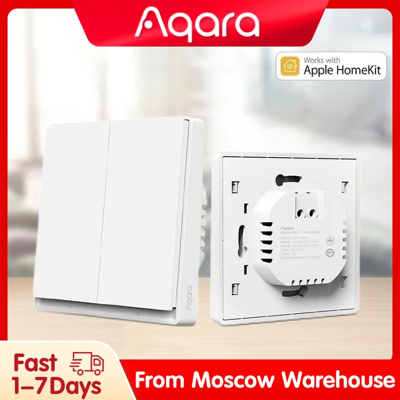 Aqara 스마트 벽 스위치 E1, ZigBee 3.0, 스마트 홈 무선 키 라이트 스위치, 화재 와이어, 중립 없음, 샤오미 홈 홈키트, 신제품| | - AliExpress