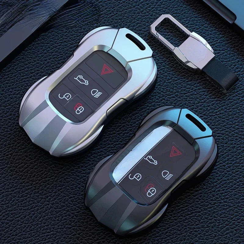 Zinc-Alloy-Silver-Car-Key-Case-Keyless-Cover-Shell-chave-brilhante ...
