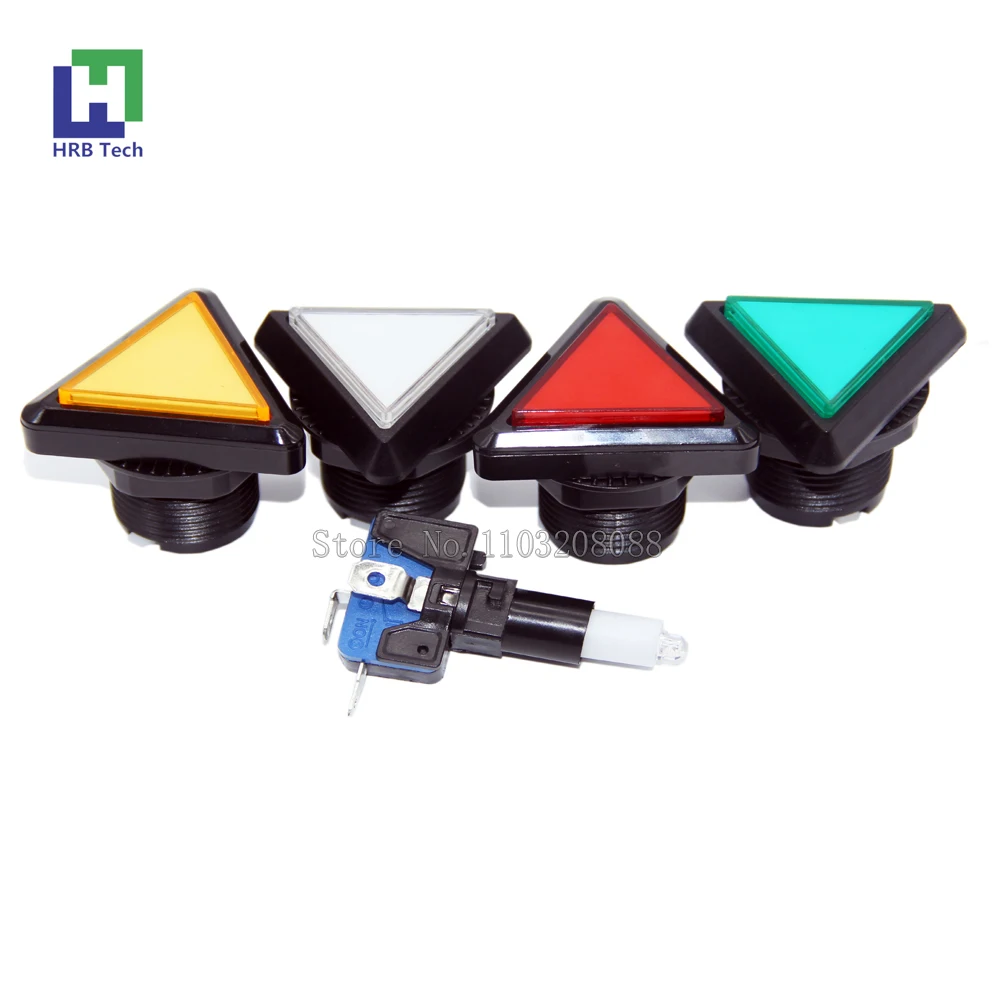 5pcs-Triangle-LED-Illuminated-Push-Buttons-Micro-Switch-For-Arcade-Games-Vending-Machine-Parts ...