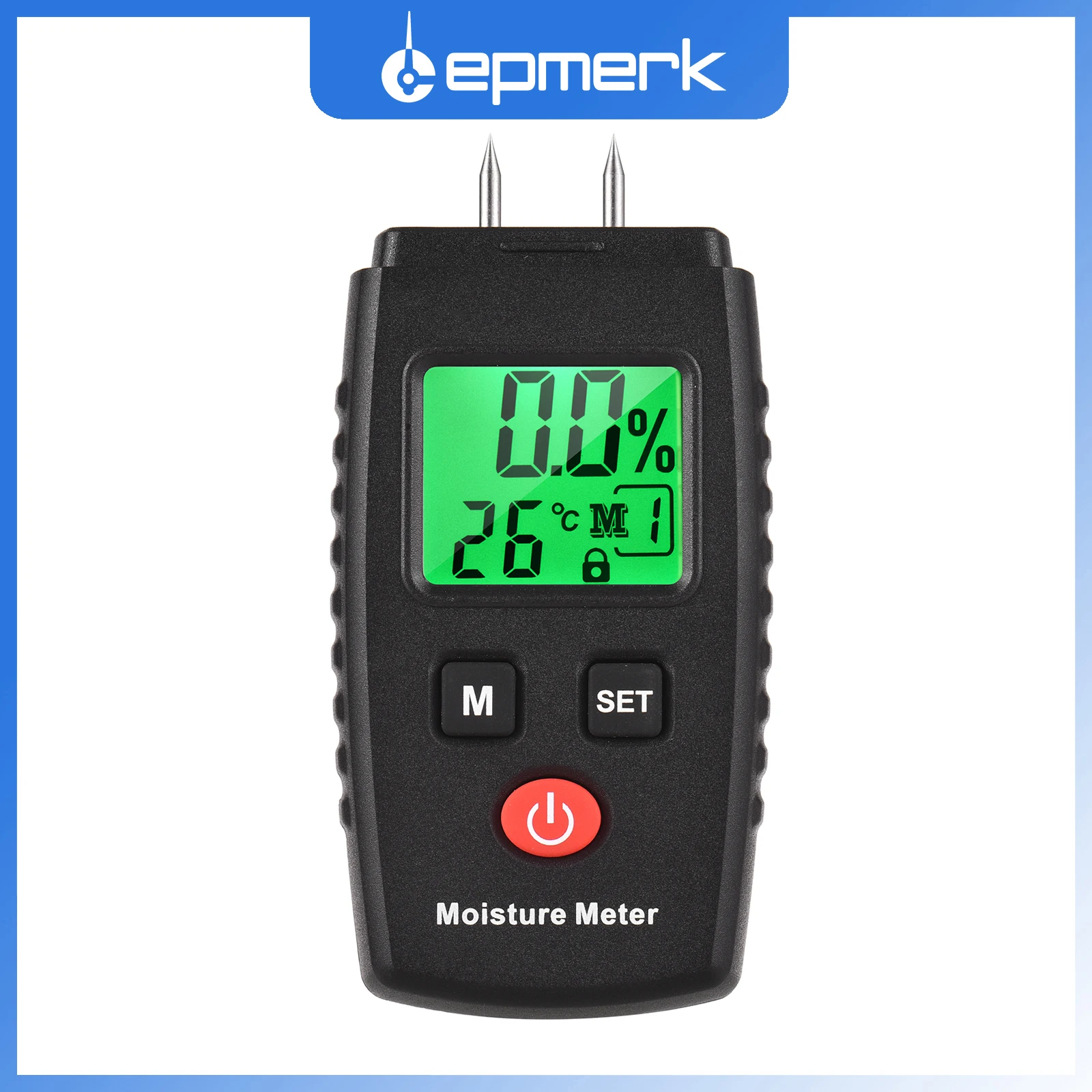 Lepmerk-Two-Pins-Digital-Wood-Mini-Moisture-Meter-Wood-Humidity-Tester ...
