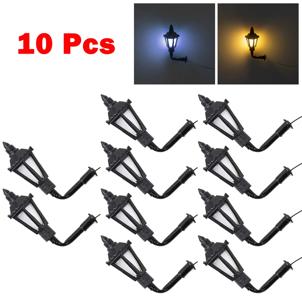10Pcs-2-4cm-LED-Model-Light-Warm-White-Model-Street-Lights-Lamp-Layout ...