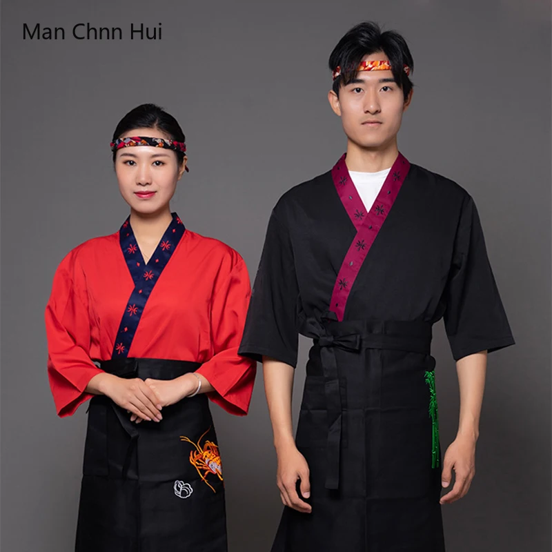 Restaurant-Female-Chef-s-Uniform-Japanese-Kimono-Hotel-Tooling-Sushi ...