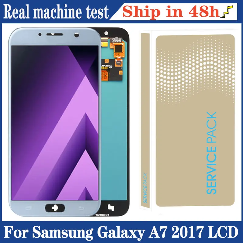 5.7'' Original Amoled Display For Samsung Galaxy A7 2017 A720f A720m ...