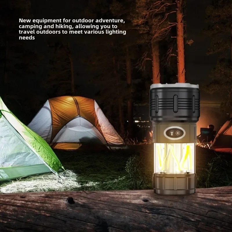 High Power Laser LED Flashlight 4500 mAh Rechargeable Tactical ...