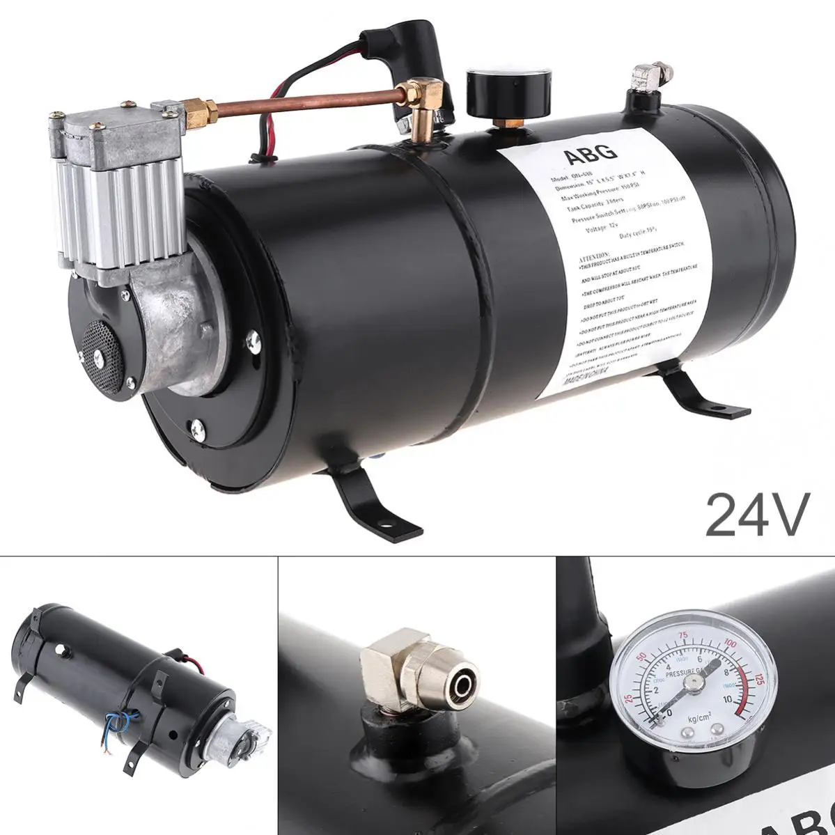 Universal-12V-24V-150-PSI-Air-Horn-Compressor-Tank-Pump-for-Air-Horn ...