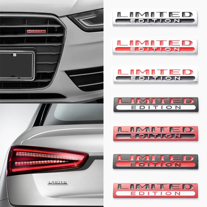 Car-Styling-Metal-Limited-Edition-Logo-Car-Front-Grille-Emblem-Rear ...