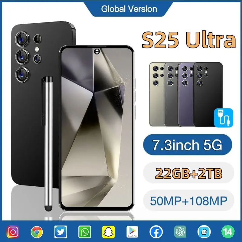 Tel-fono-Inteligente-S25-Ultra-7-3-smartphone-con-pantalla-HD-Original ...