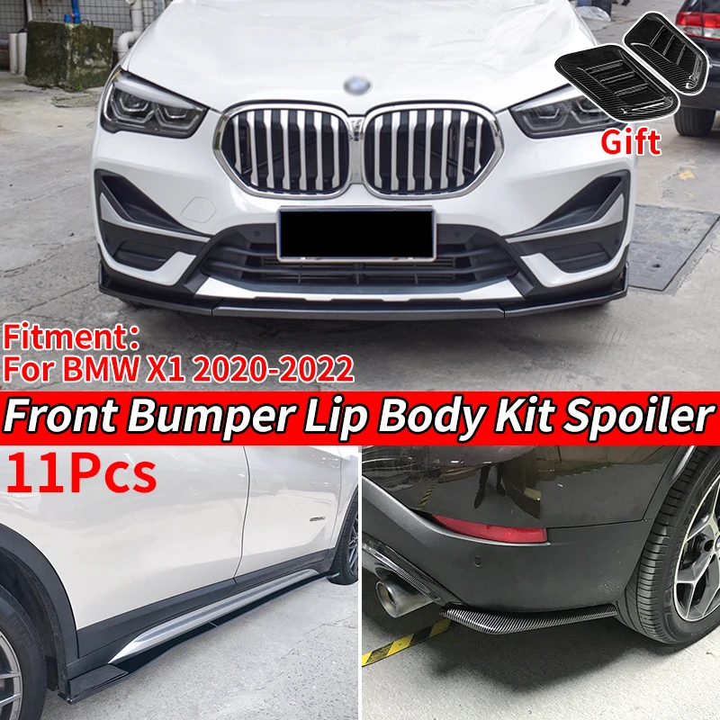 For-BMW-X1-F48-20-2021-2022-Car-Body-Kit-Front-Bumper-Splitters-Lip ...