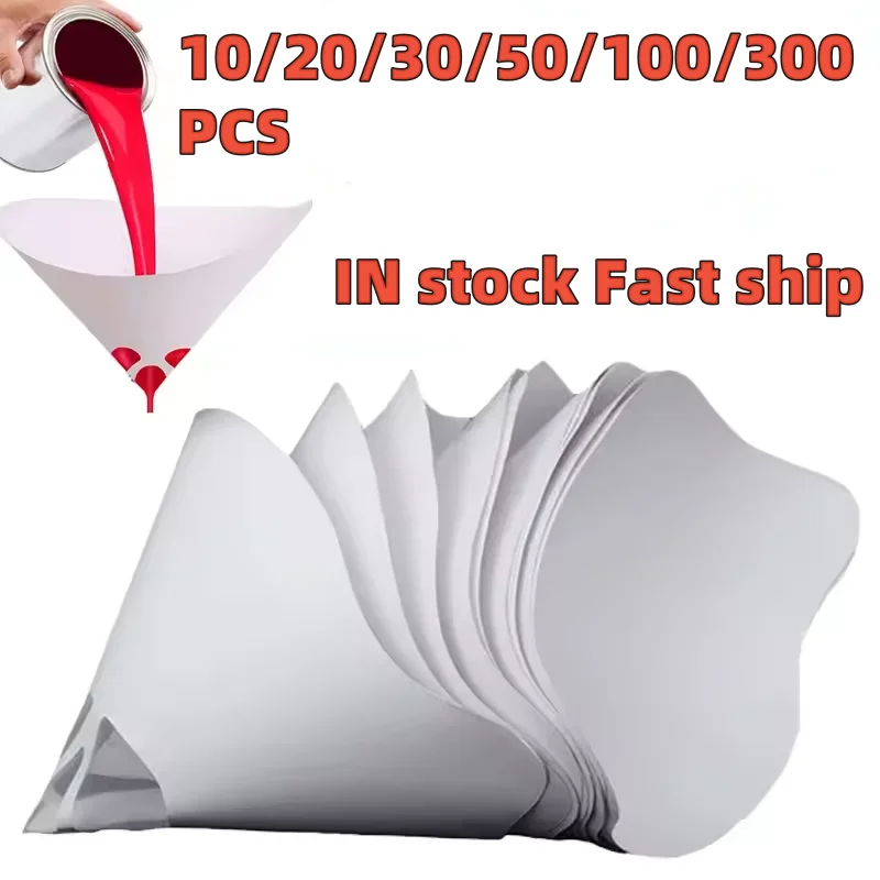 10x19cm Car Paint Spray Mesh Paper Filter Purifying Straining Funnel ...