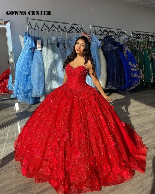 Red Sweet Sixteen Dresses