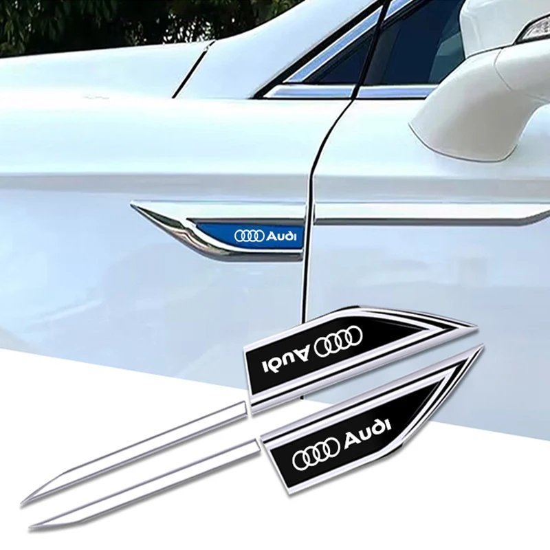 Car-Leaf-Board-Side-Decorative-Sticker-Label-Body-Blade-Decals-For-Audi ...