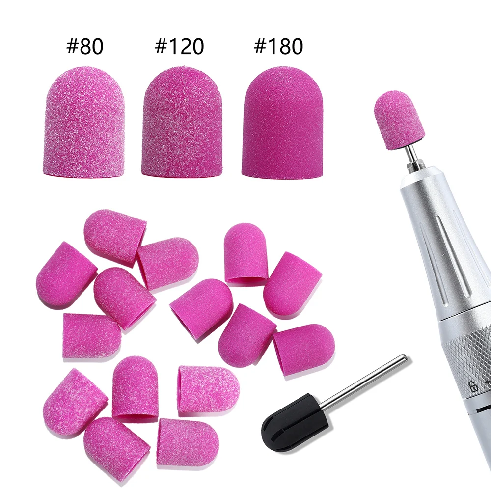 2 Size Sanding bands Block Cap Professional Pedicure Foot Care Tool ...