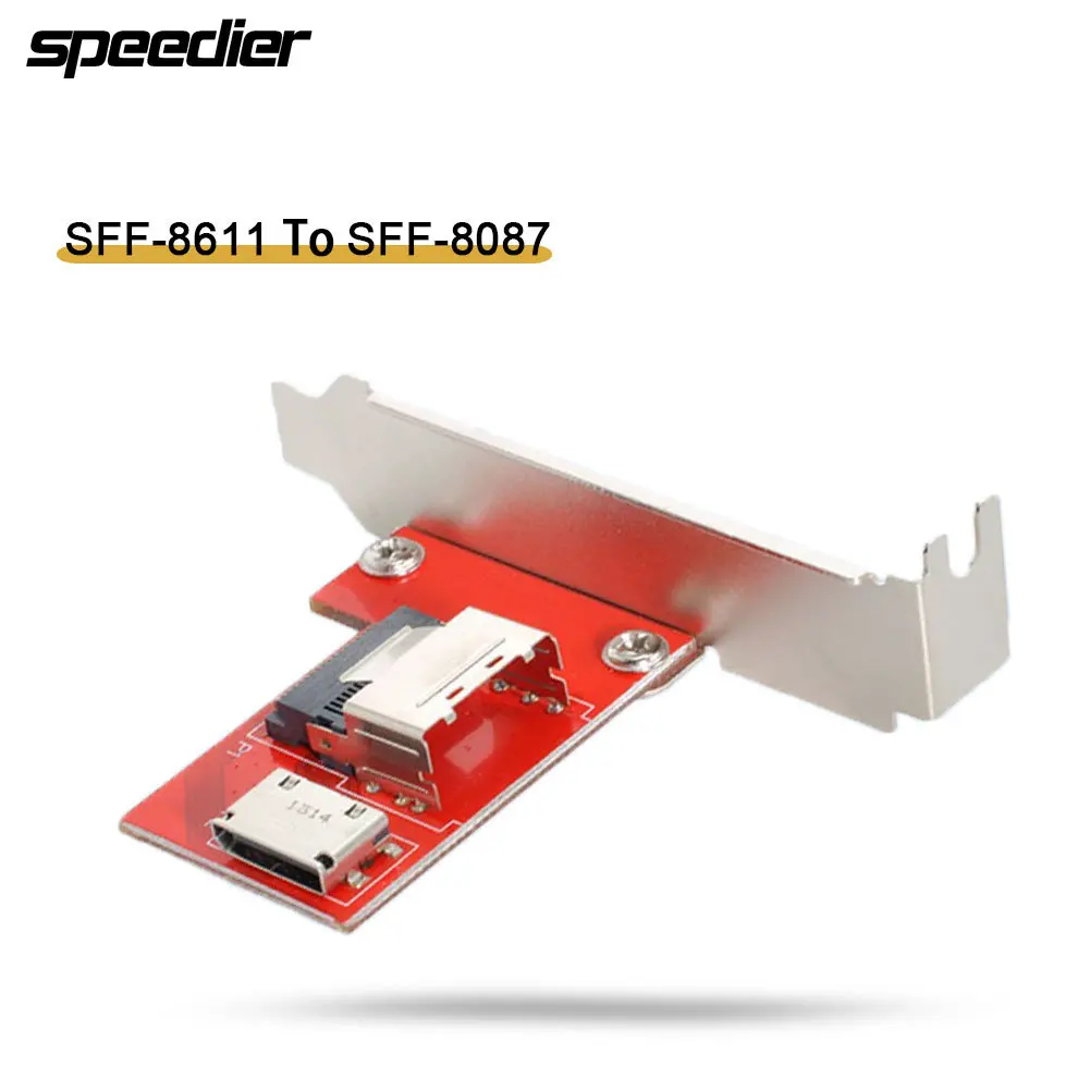 PCI Express 4.0 Mini SAS SFF 8087 To Oculink SFF 8611 SFF 8612 PCBA ...