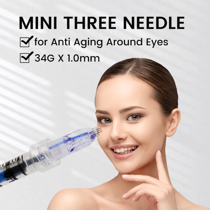 Mini-Three-Needles-Nanosoft-Microneedles-Fillmed-3-Pins-34G-Mesotherapy ...